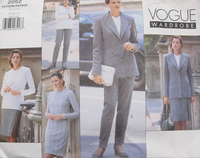 Vogue Misses Wardrobe Pattern 2052 - Etsy