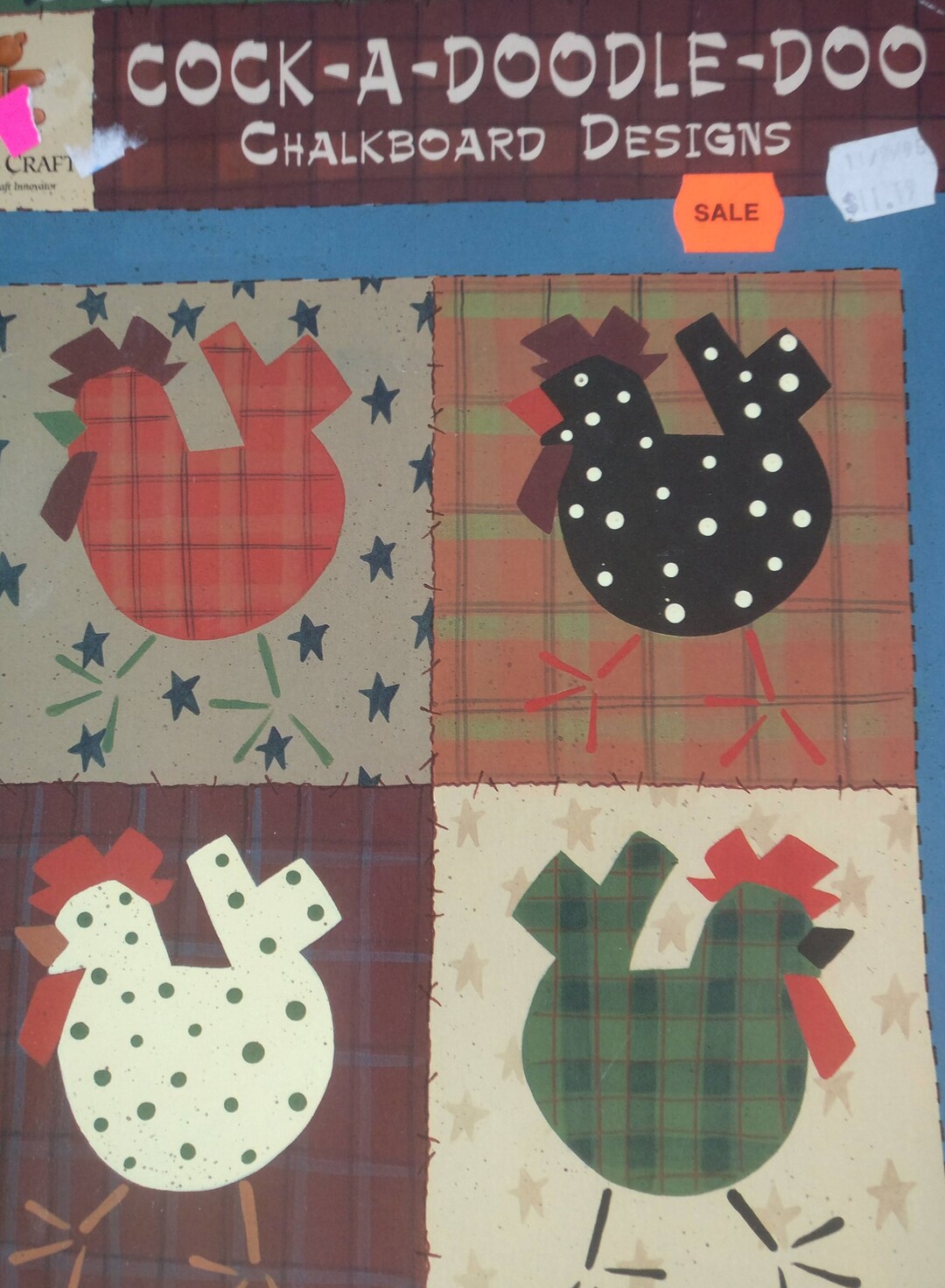 Cock A Doodle Doo Chalkboard Designs Painting Book by Rebecca Carter - Etsy