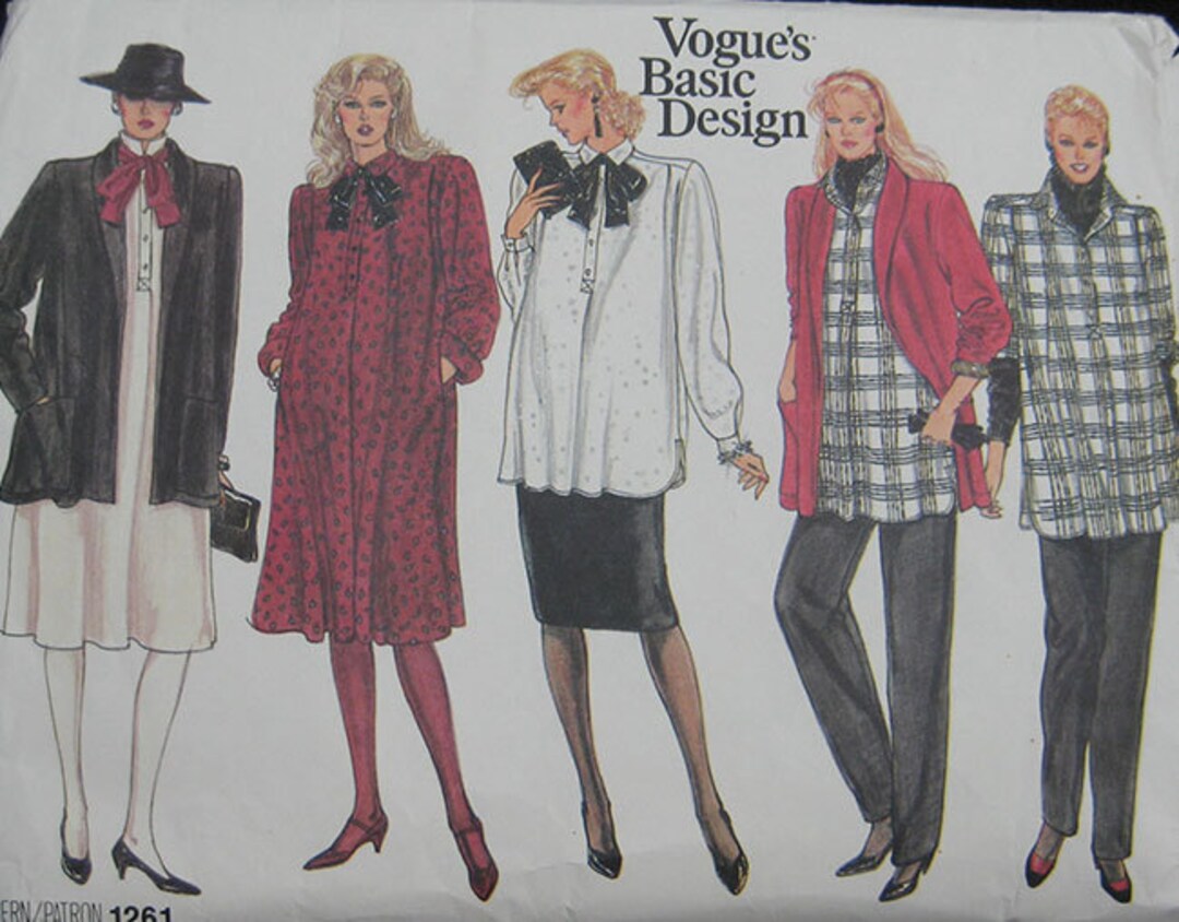 Vogue Maternity Wardrobe Pattern 1261 - Etsy