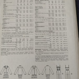 Butterick Misses Jacket and Jumpsuit Pattern 3705 - Etsy