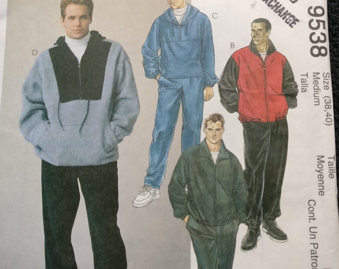 McCalls Mens Jacket Top Pants Pattern 9538 - Etsy Österreich