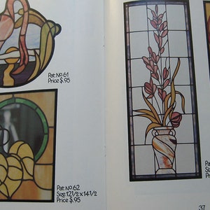 Vintage Stained Glass Patterns in Color Catalog Book Hollander Glass - Etsy