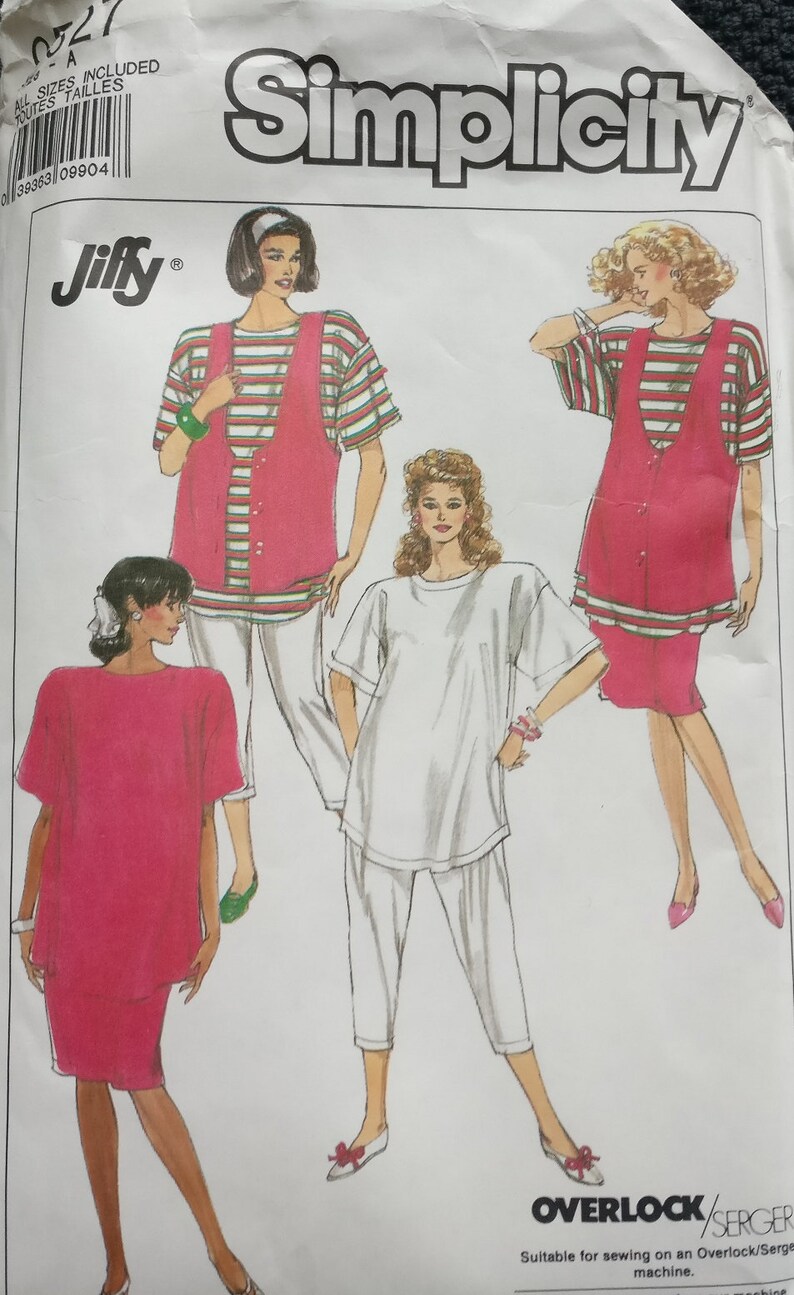 Simplicity Maternity Skirt Pants Top Vest Pattern 9527 - Etsy