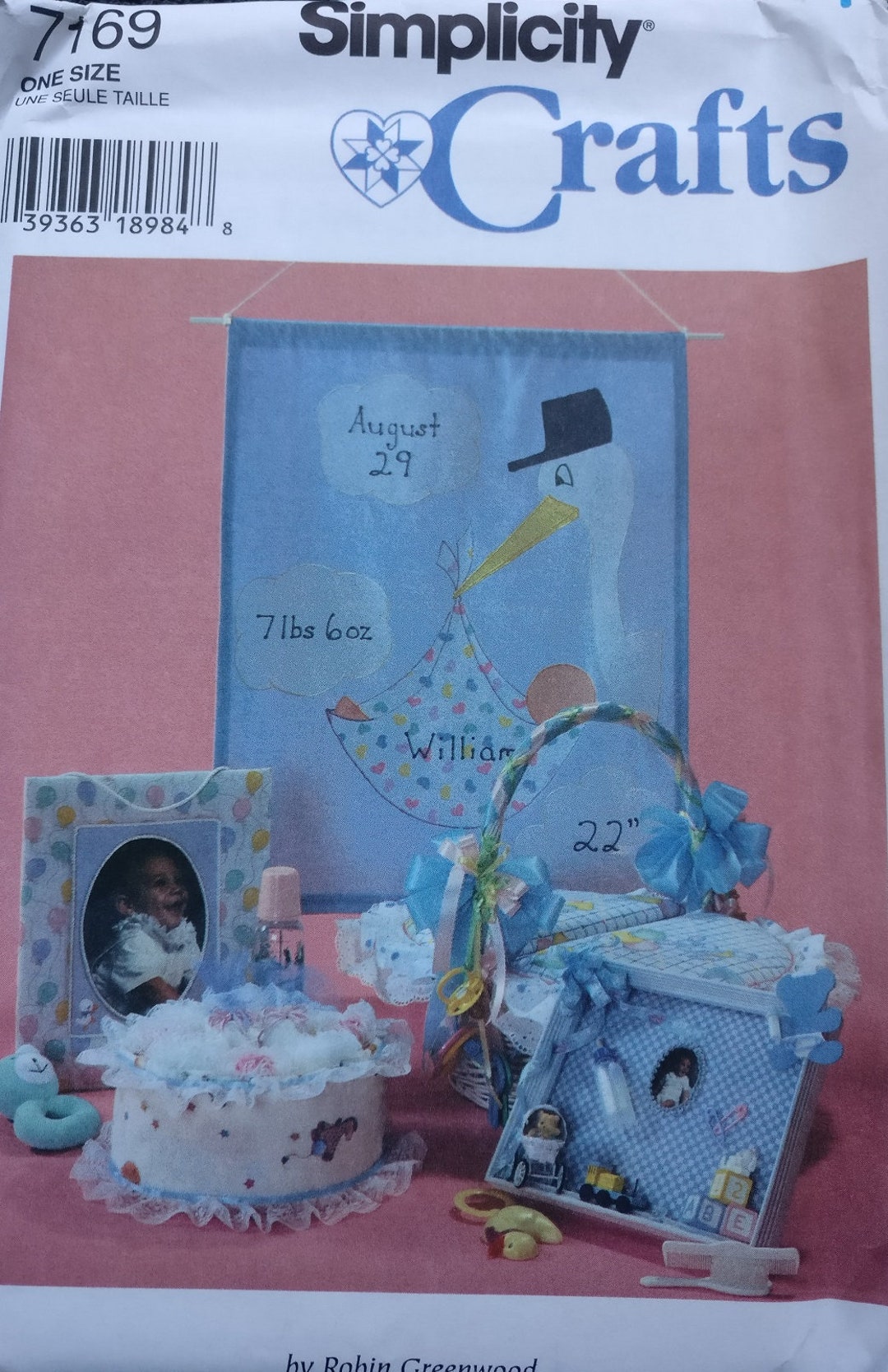 Simplicity Crafts Baby Birth Announcement Pattern 7169 - Etsy