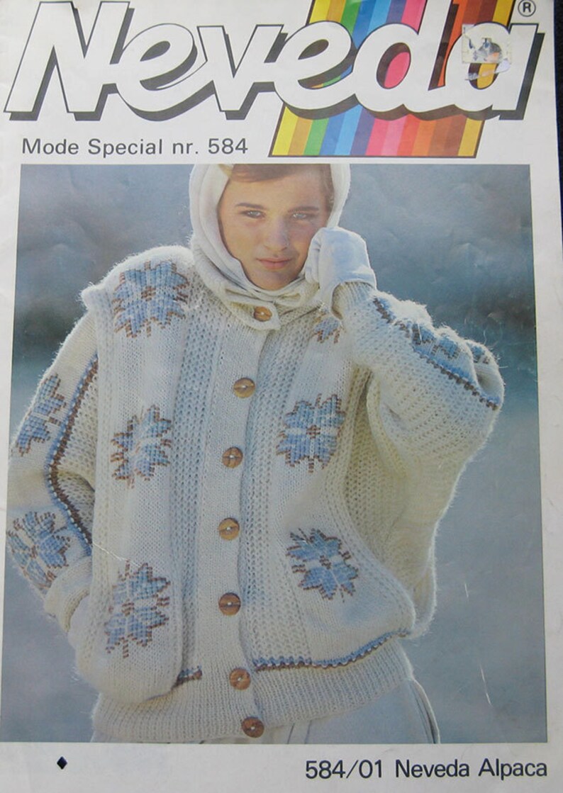 Neveda Alpaca Knitting Sweater Pattern - Etsy