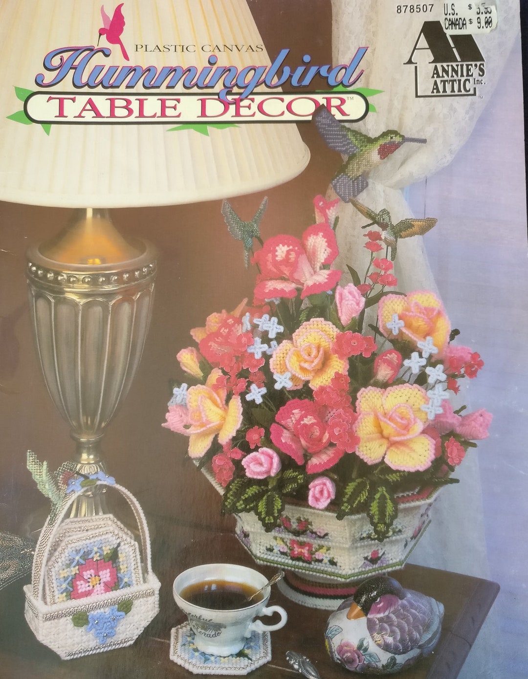 Hummingbird Table Decor Plastic Canvas Pattern Book by Annies - Etsy