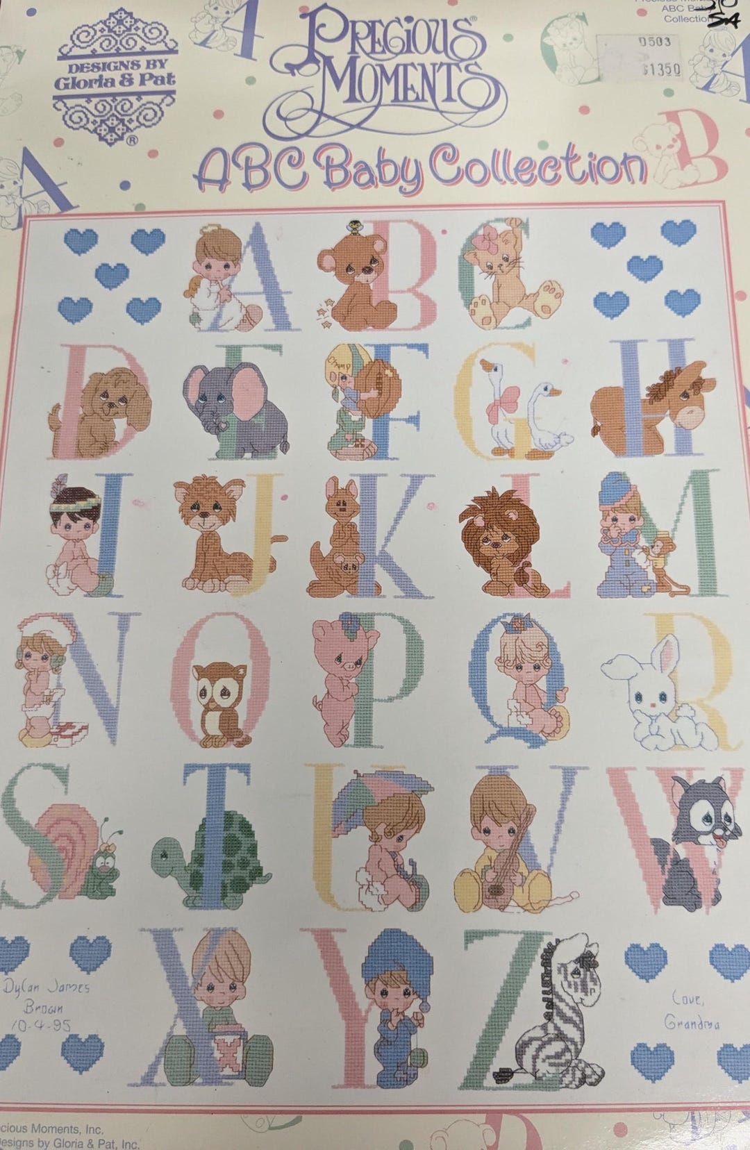 Baby Alphabet Cross Stitch Pattern Book by Precious Moments - Etsy