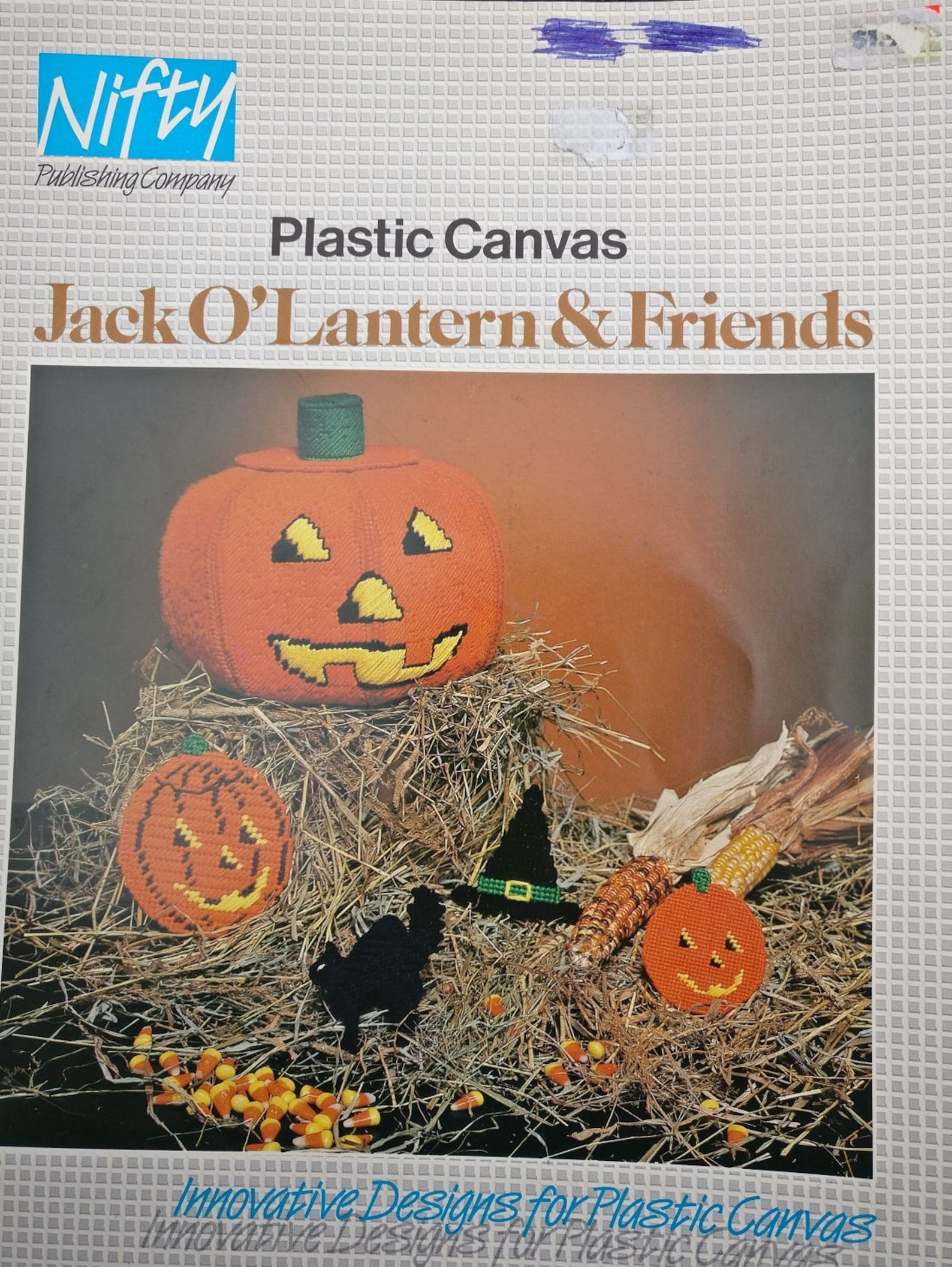 Jack O Lantern and Friends Halloween Plastic Canvas Book - Etsy