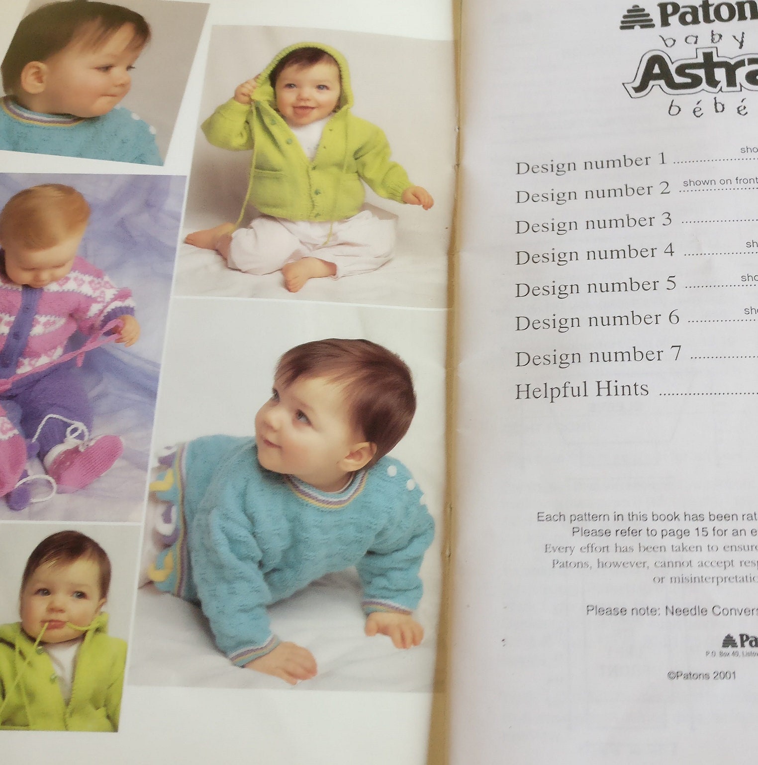 Patons Astra Baby Knitting Pattern Book 672 - Etsy