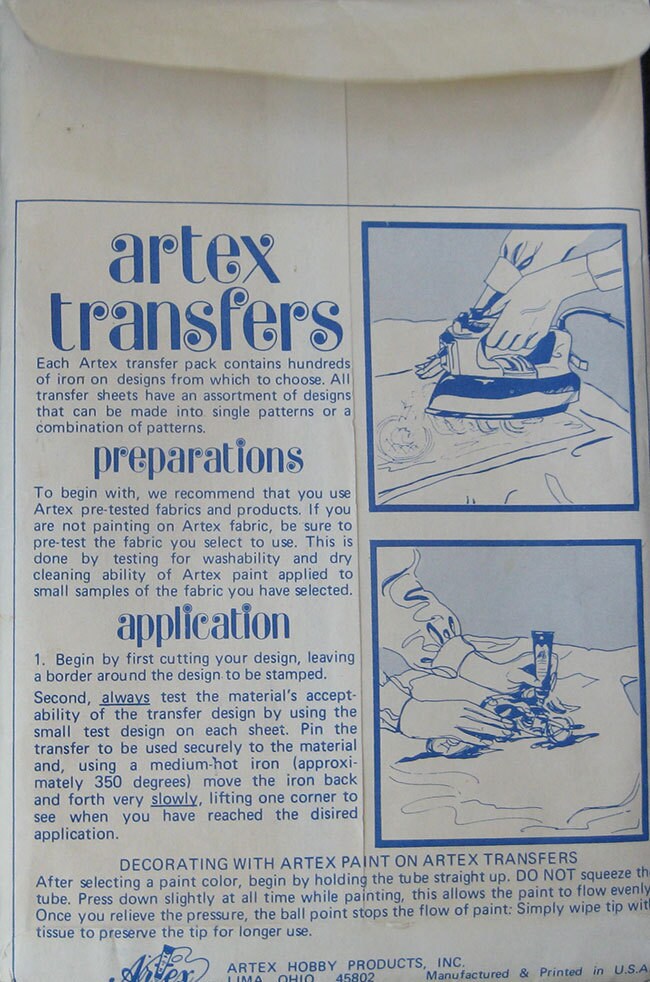 Vintage Artex Iron on Adventure Transfers Pattern - Etsy