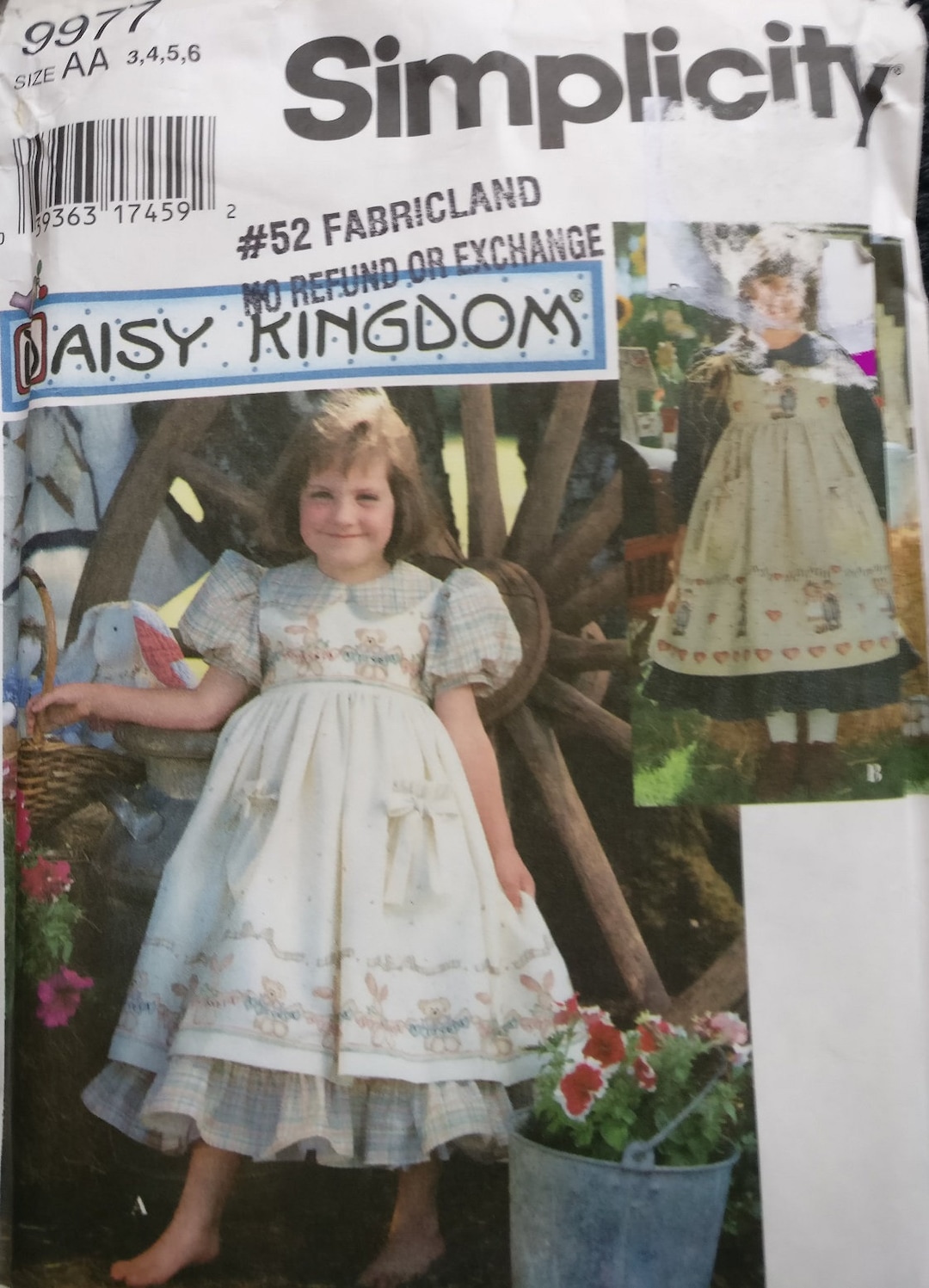 Simplicity Girls Dress and Pinafore Pattern 9977 Daisy Kingdom - Etsy