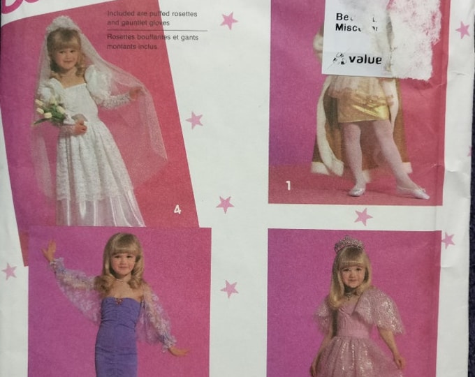 Simplicity Halloween Girls Barbie Costume Pattern 7430 - Etsy