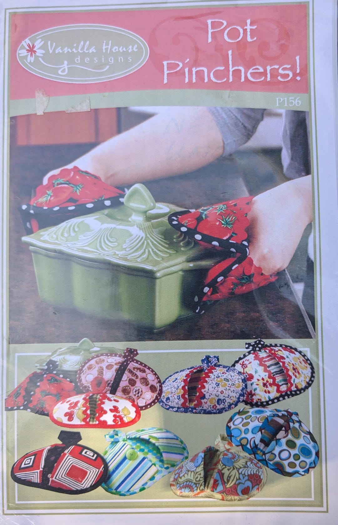 Pot Holders Oven Mitts Pinchers Pattern by Vanilla House - Etsy