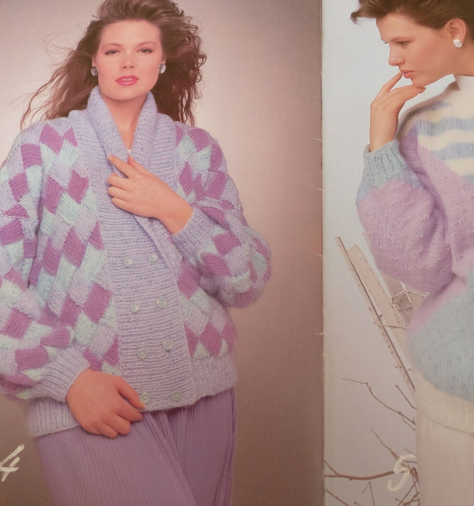 Patons Diana and Davina Knitting Pattern Book 606 - Etsy