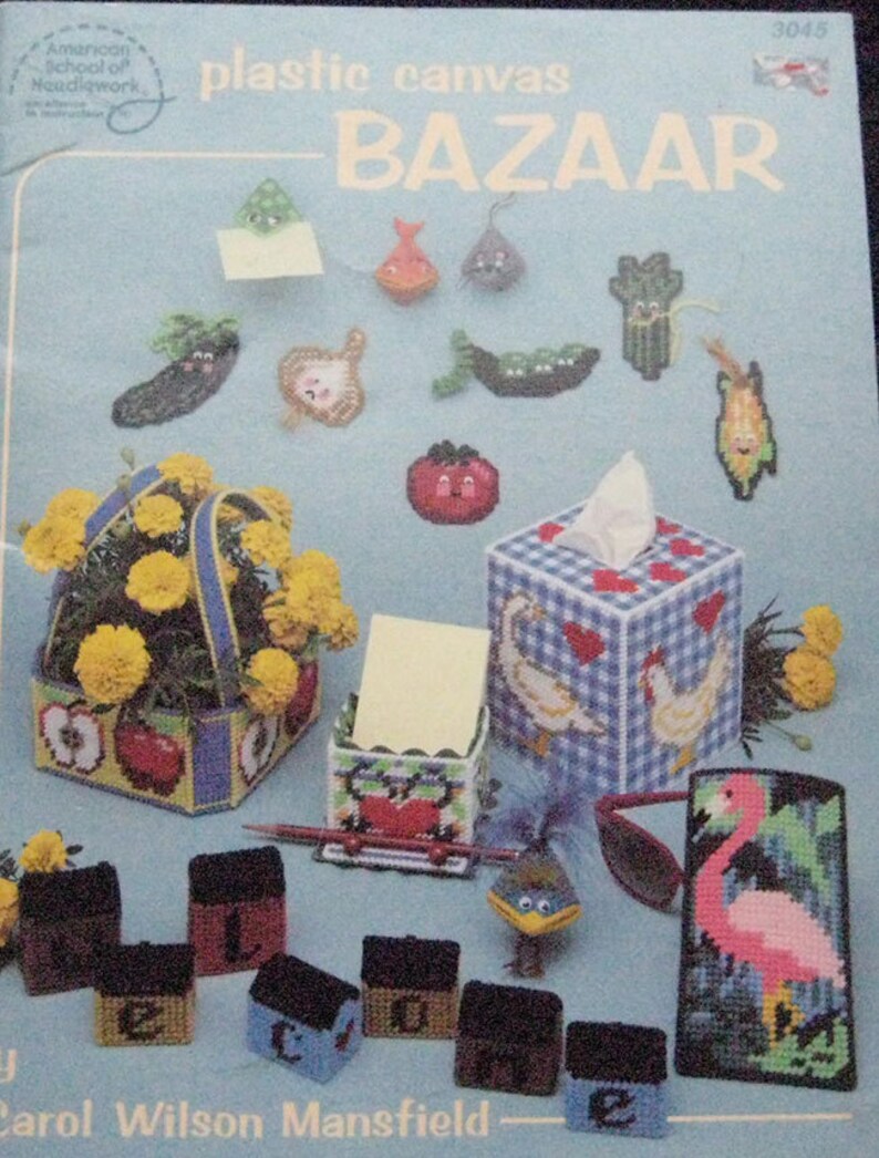 Plastic Canvas Bazaar Pattern Book - Etsy