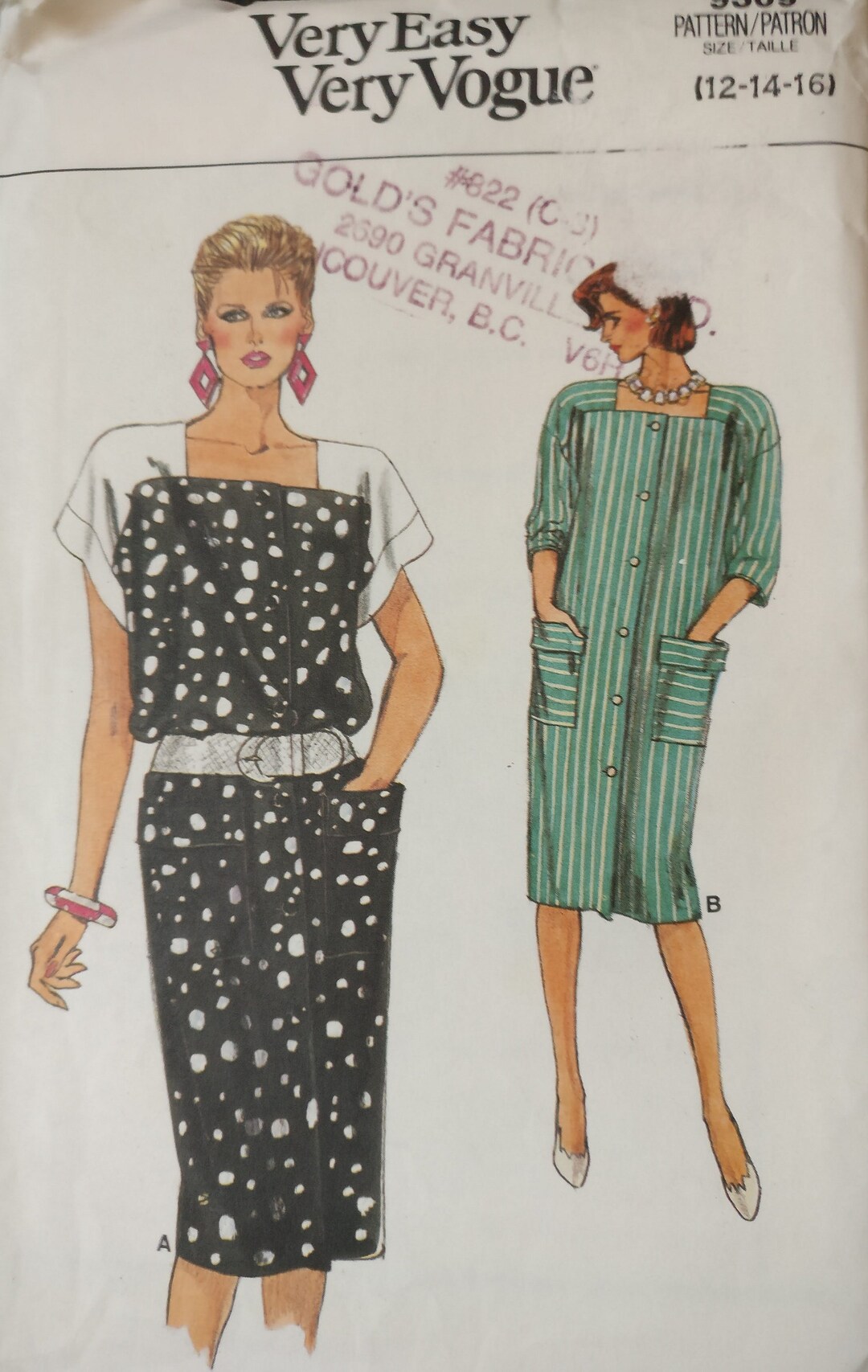 Very Easy Vogue Misses Dress Pattern 9309 - Etsy