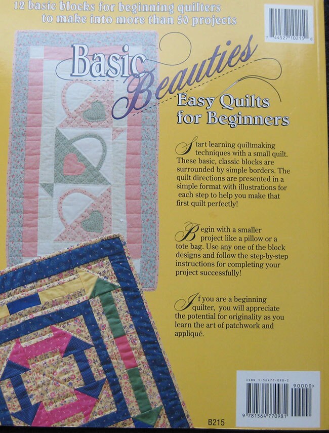 Basic Beauties Easy Quilts for Beginners Pattern Book Eileen Westfall ...