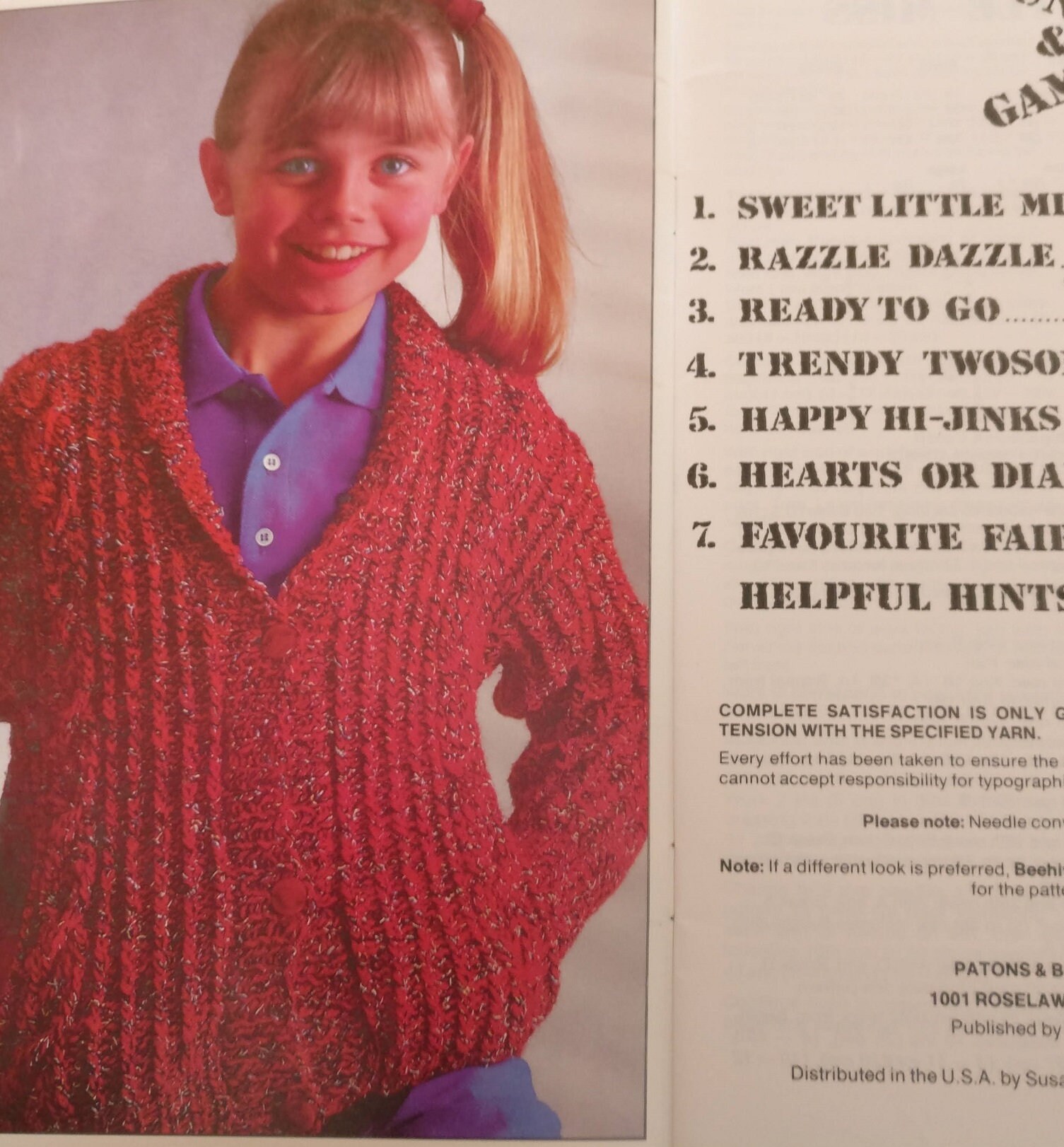 Patons Beehive Shetland Chunky Childrens Knitting Pattern Book - Etsy