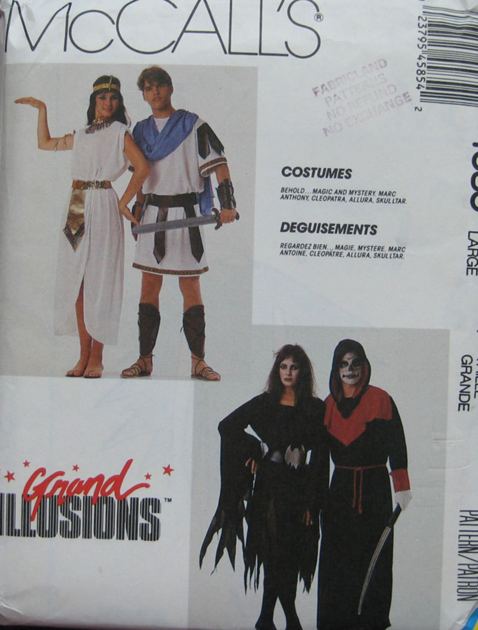 Mccalls Adult Halloween Costume Pattern 4585 - Etsy