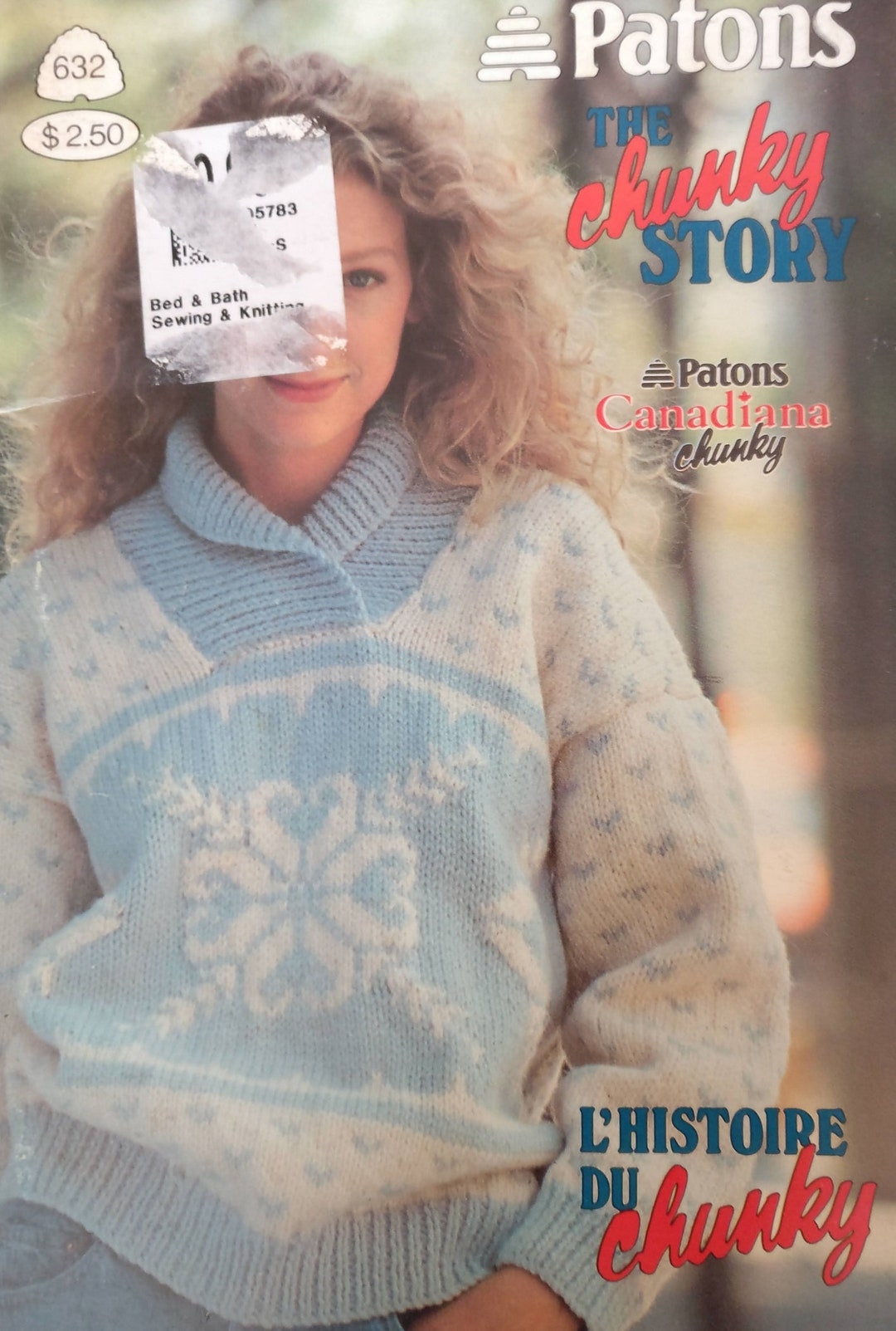 Patons Canadiana Chunky Sweater Knitting Pattern Book 632 - Etsy