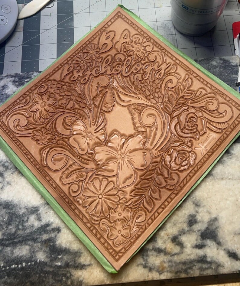 Custom Leather Graduation Cap Topper - Etsy