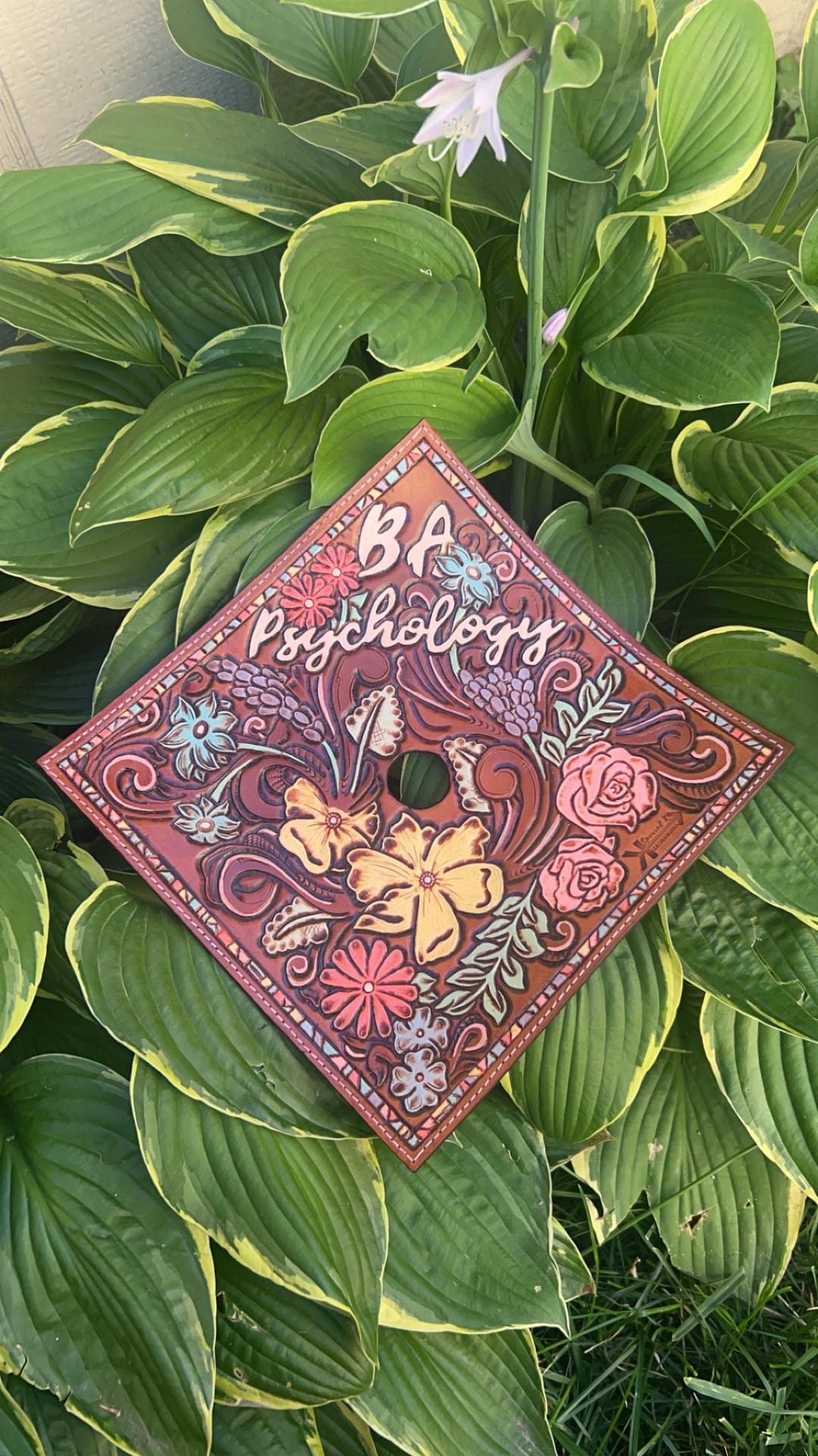 Custom Leather Graduation Cap Topper - Etsy