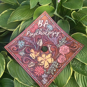 Custom Leather Graduation Cap Topper - Etsy