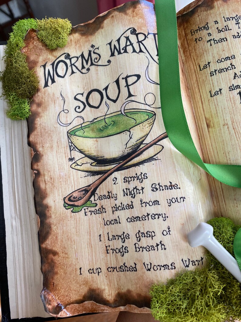 Nightmare Before Christmas Sally Recipe Worms Wart Soup Spell - Etsy