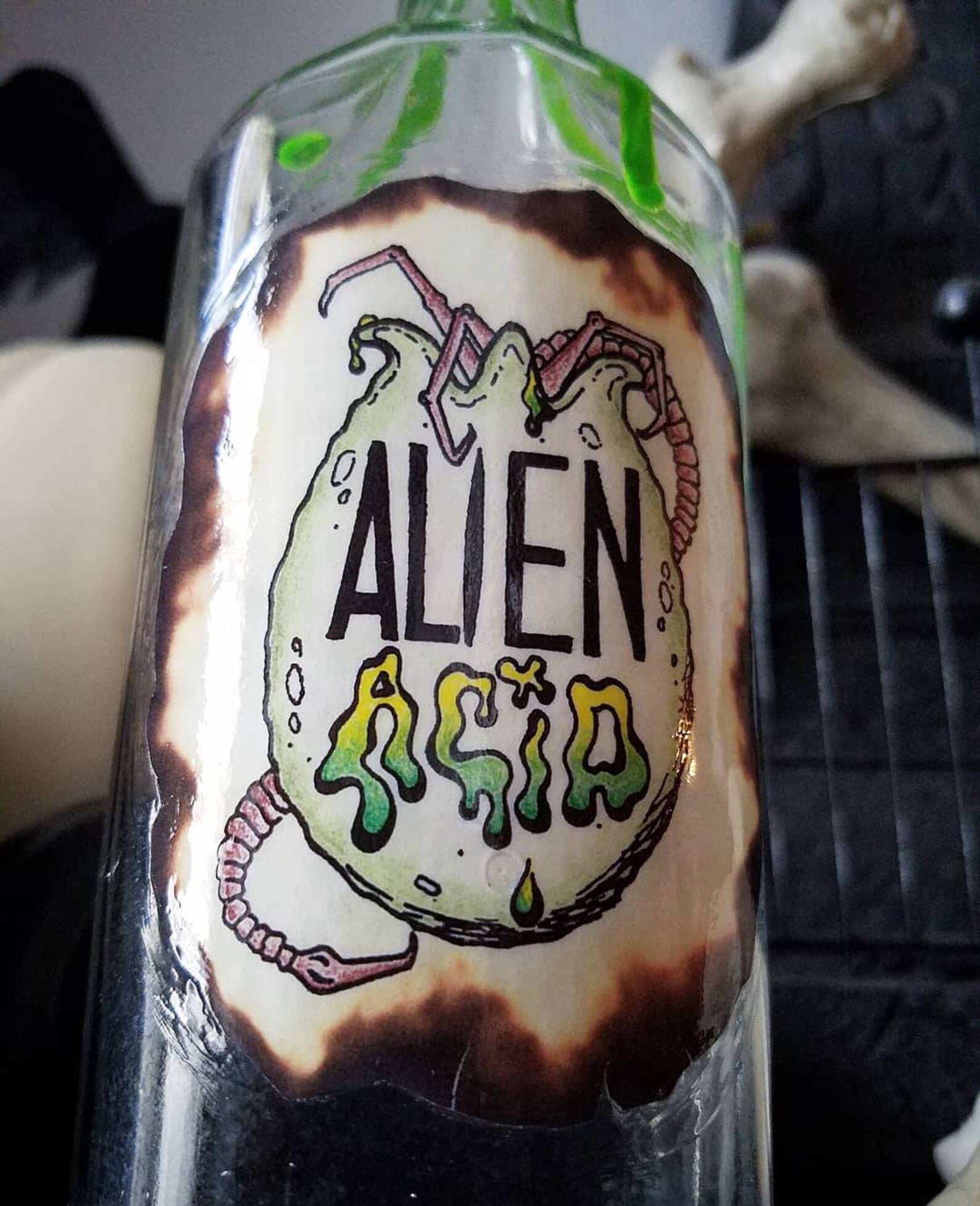 Alien acid facehugger egg syfy horror bottle potion prop | Etsy