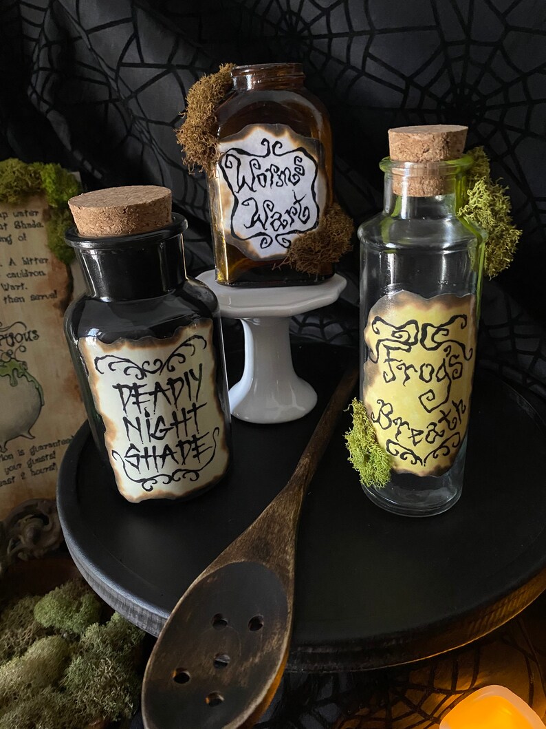 Nightmare Before Christmas Sally Potion Poison Bottles and - Etsy