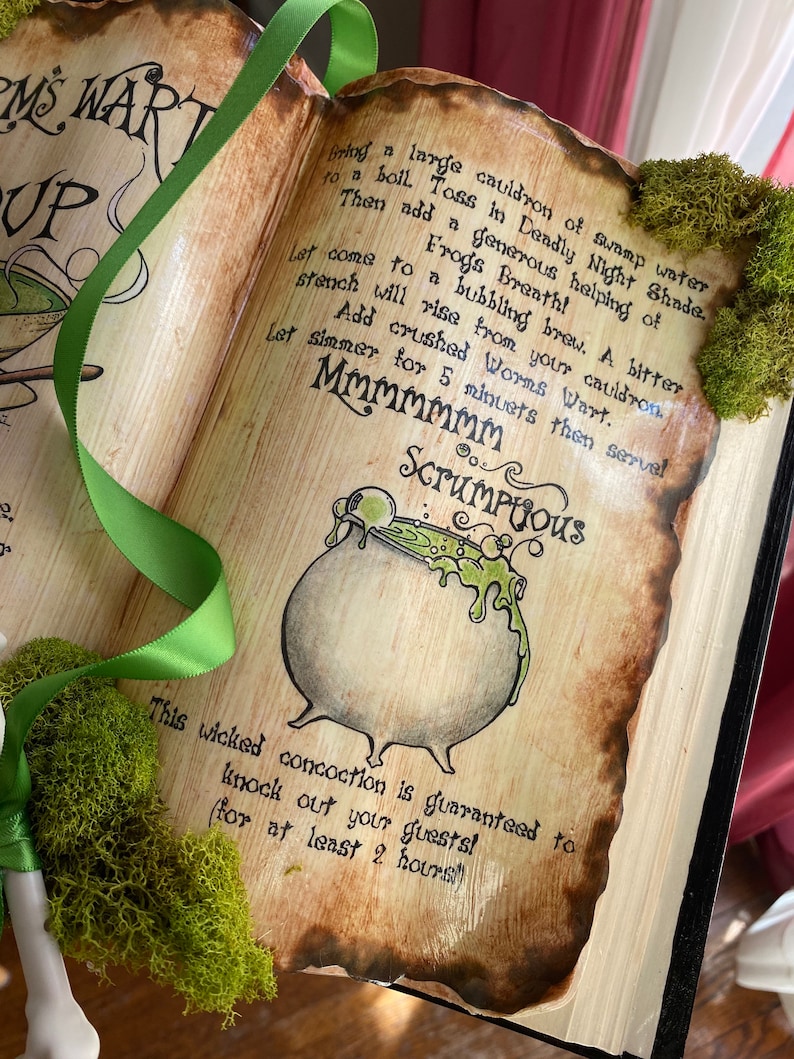 Nightmare Before Christmas Sally Recipe Worms Wart Soup Spell - Etsy