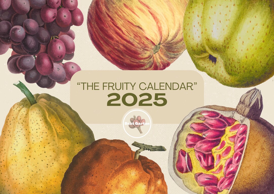 2025 12-month Botanical Wall Calendar - Etsy