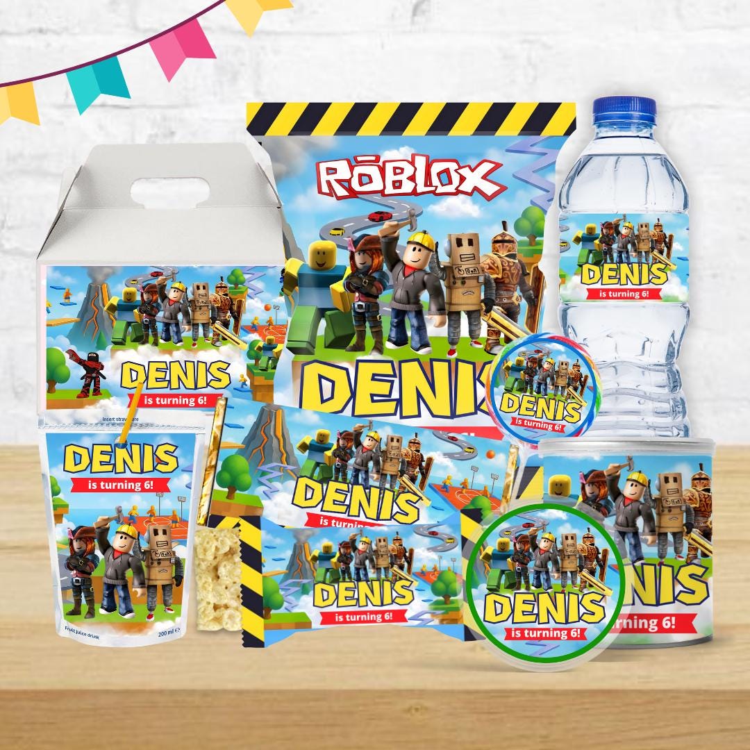 Roblox Birthday Bundle Roblox Game Party Package Boy Roblox Party ...
