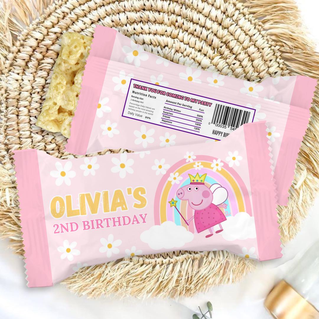 Peppa Pig Rice Krispies Treats Wrapper Label Girl Peppa Pig Rice ...