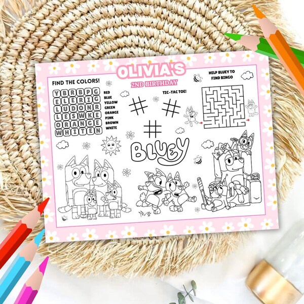 Bluey Busy Book,alphabet Busy Book,bluey Activity Book,bluey Activity ...