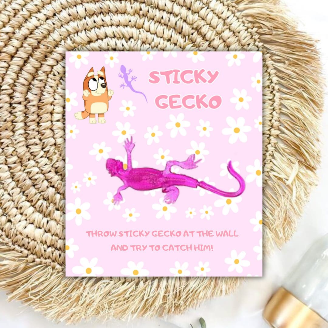 Sticky Gecko Bluey Party Favors for Girl Party Blue Dog Theme Girls ...