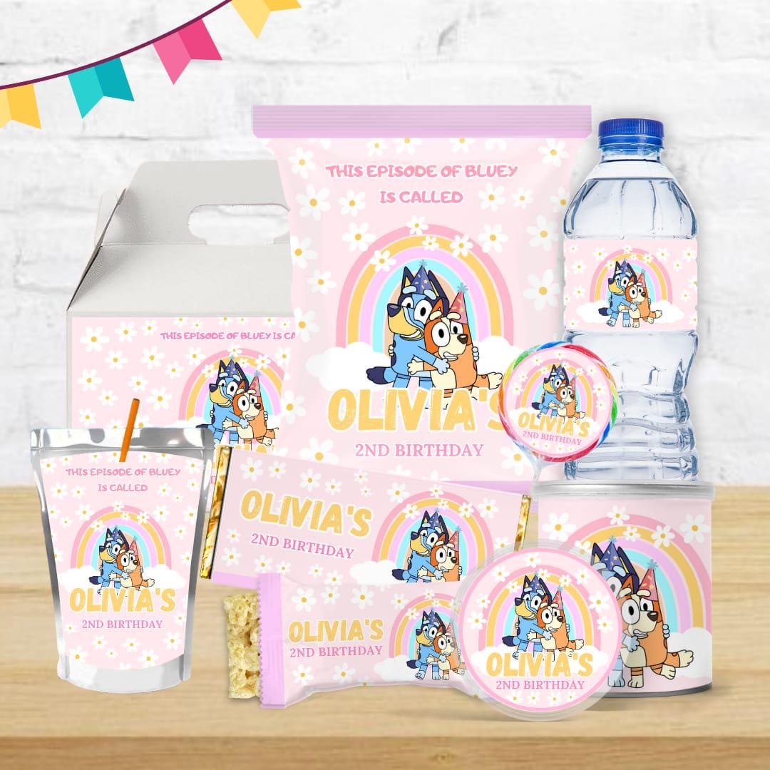 Bluey Birthday Package Boy Blue Dog Party Printables Bluey Party Girl ...