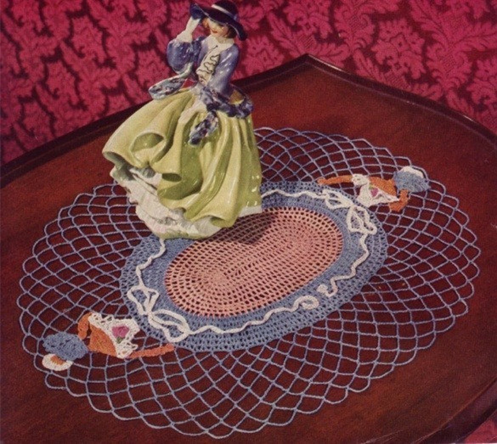 9 Vintage 1940's Victorian Crinoline Lady Crochet Patterns PDF - Etsy