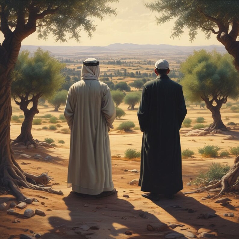 The Sheikh and Imam 4K Digital Download Wall Art High Resolution Olive ...