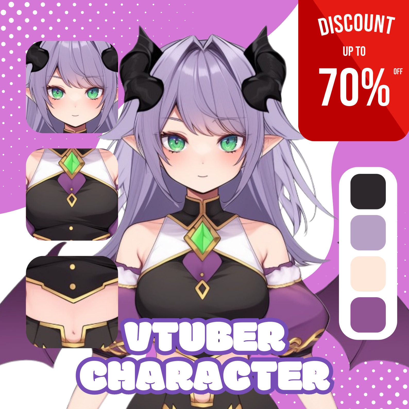 Custom Vtuber, Vtuber Commission, Vtuber Design, Vtuber Character, Vtuber Model, Live2d Model ...