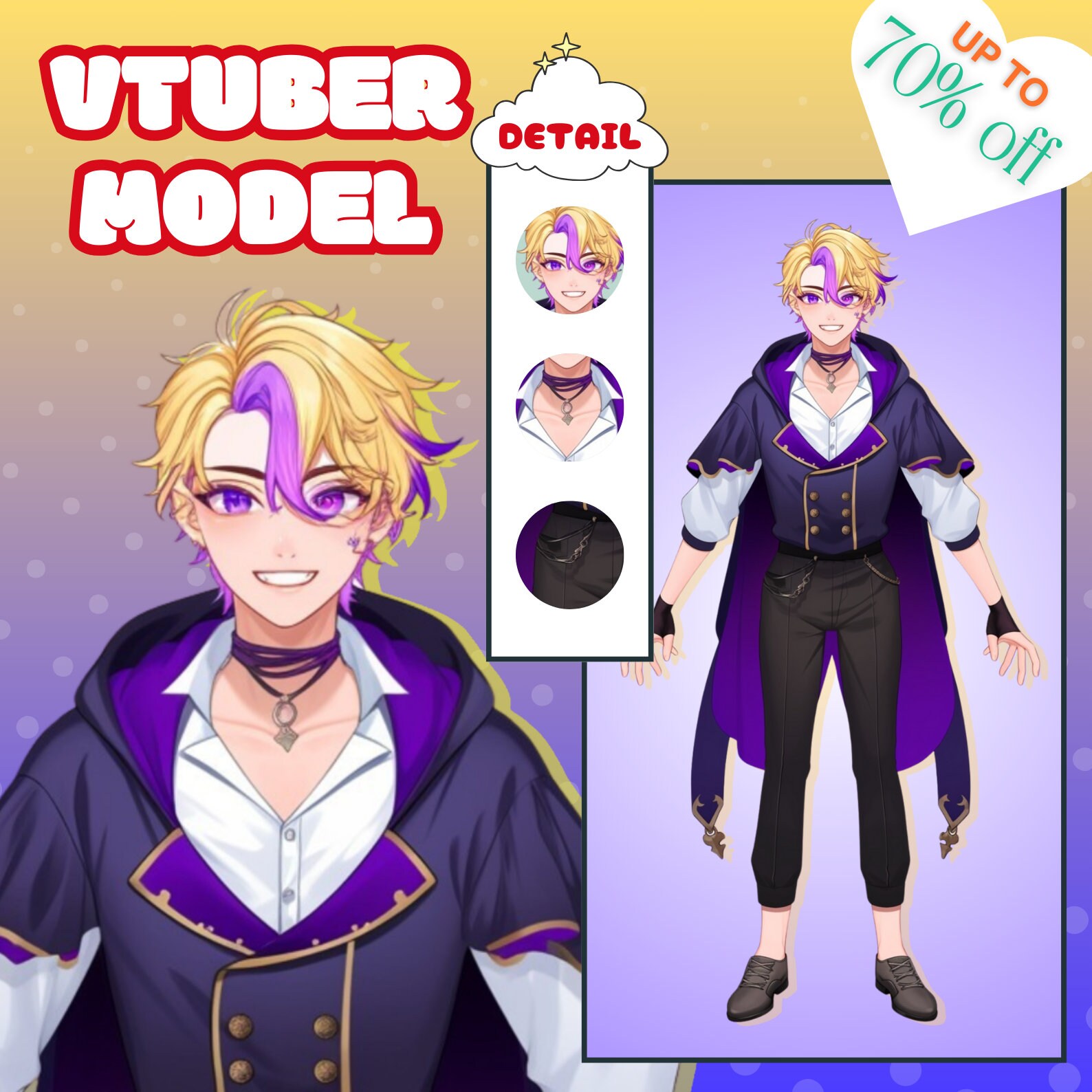 Custom Vtuber, Vtuber Commission, Vtuber Model, Vtuber Character ...