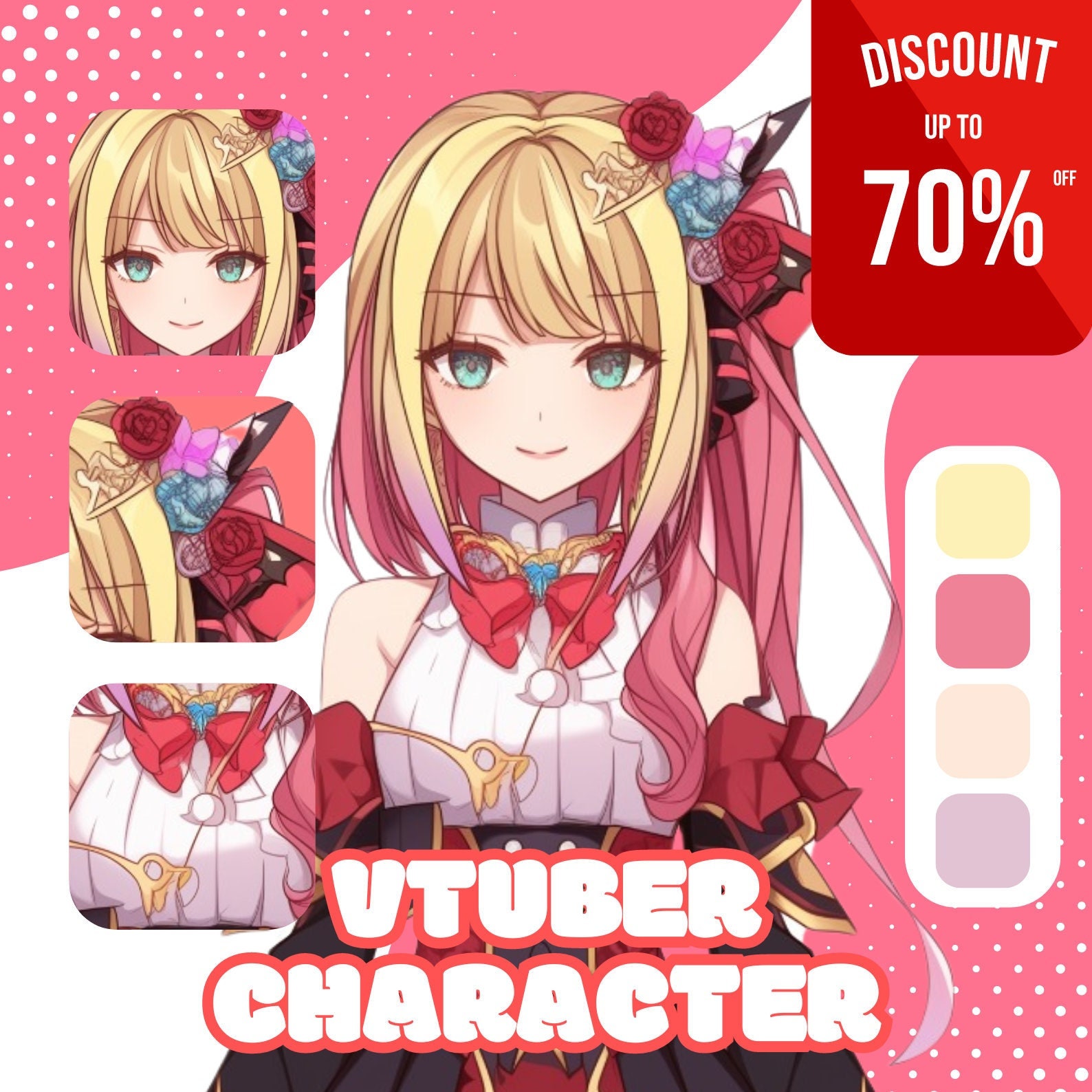 Custom Vtuber, Vtuber Commission, Vtuber Design, Vtuber Character ...