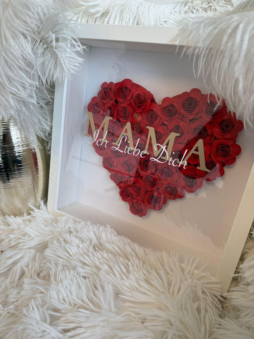 Decoration Roses Picture Frame Rose Picture Frame Birthday Wedding Gift ...