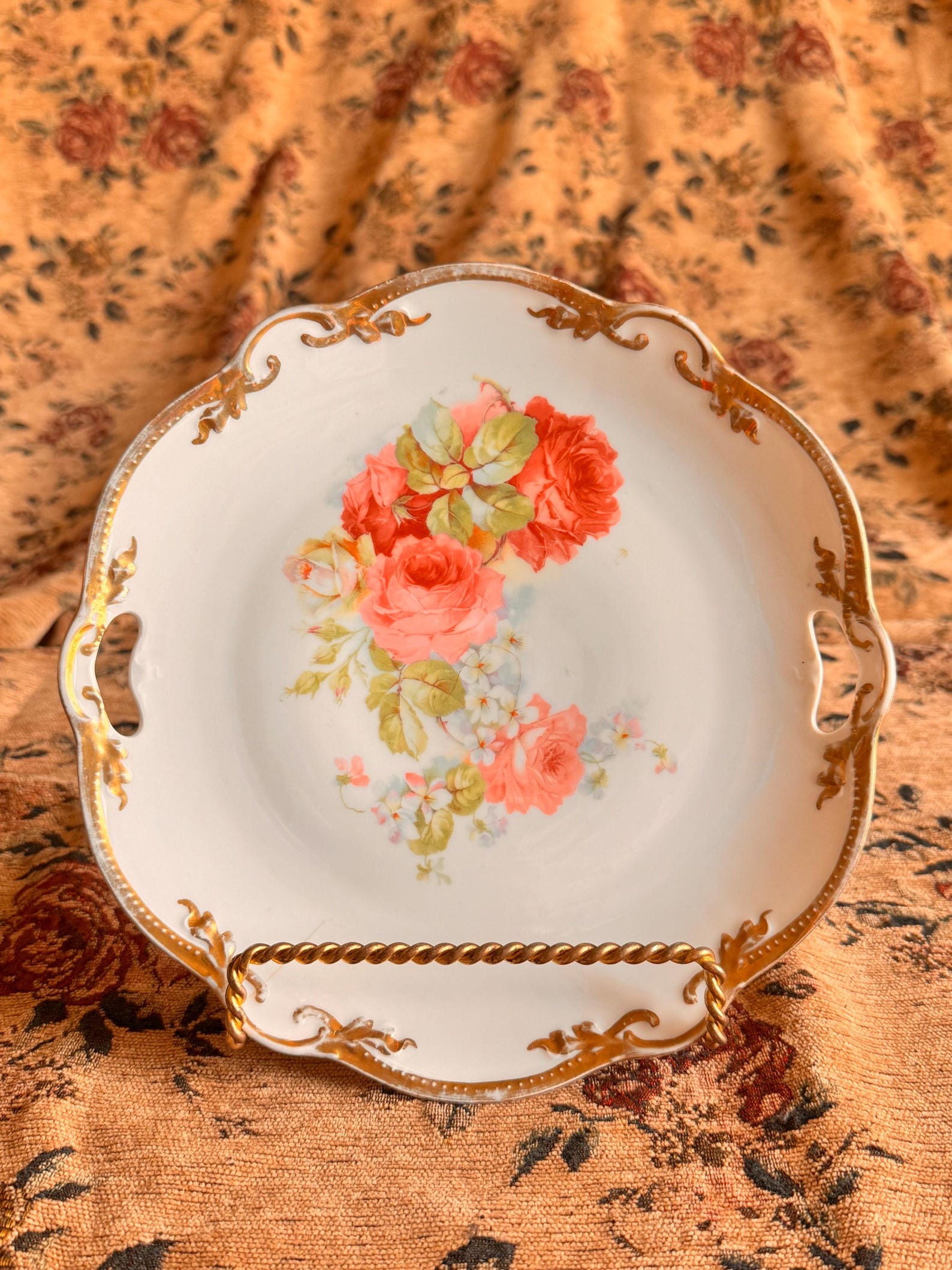 Three Crown China Floral Plate Made in Germany - Etsy