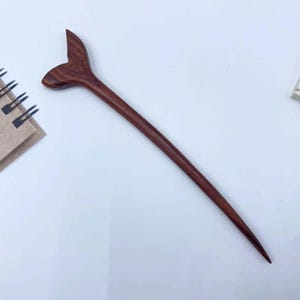 2pcs Unique Fish Wood Hair Stick, Cute Mini Wooden Fishtail Hairpin ...