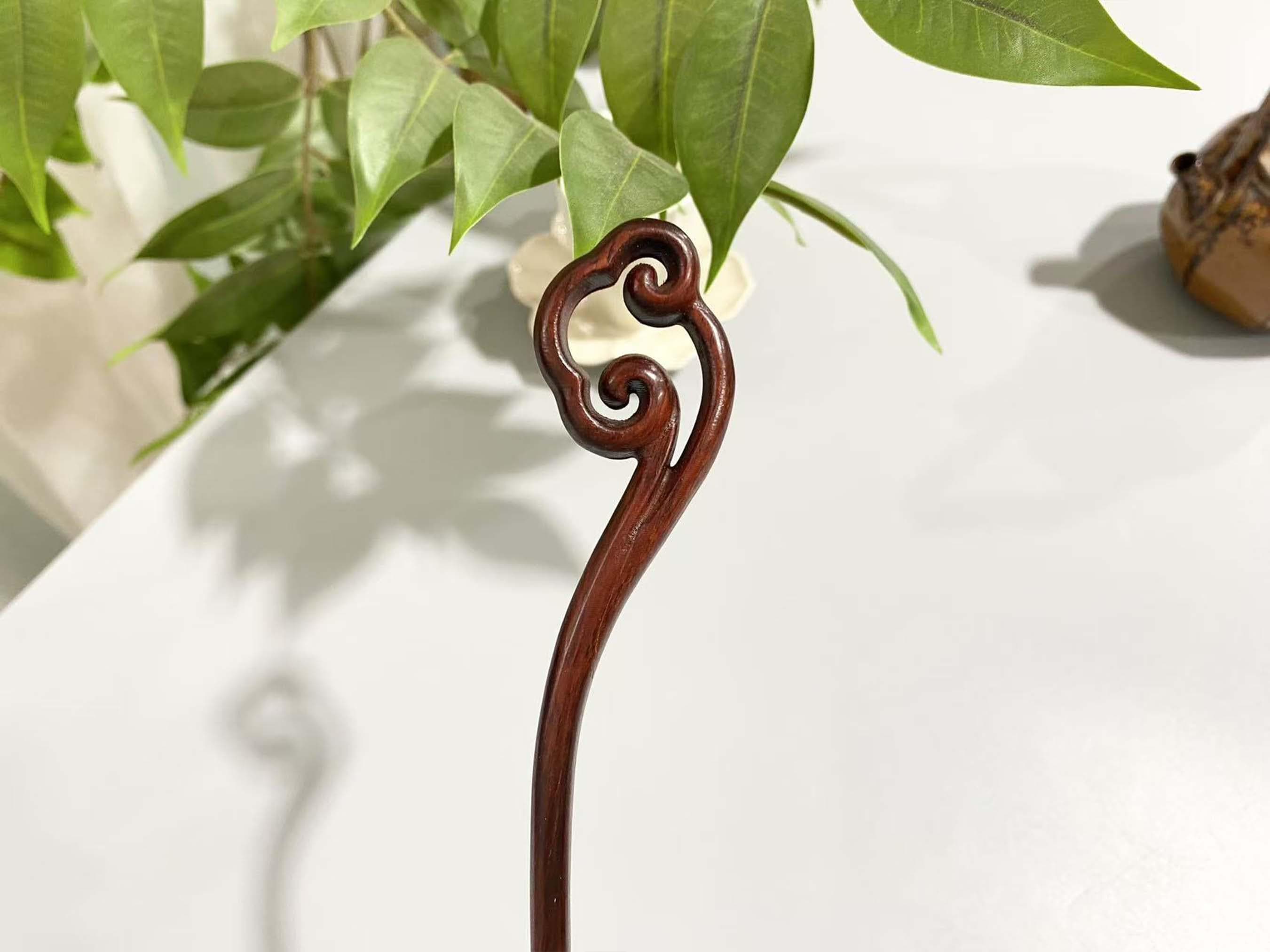 8pcs Miniature Wooden Cloud Hairpin, Unique Cloud Wood Hair Stick, Hair ...
