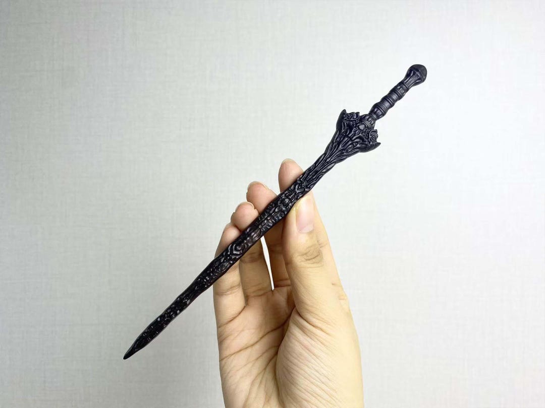 Hand Carved Sword Hair Fork, Wooden Sword Hair Fork, Cute Wooden ...