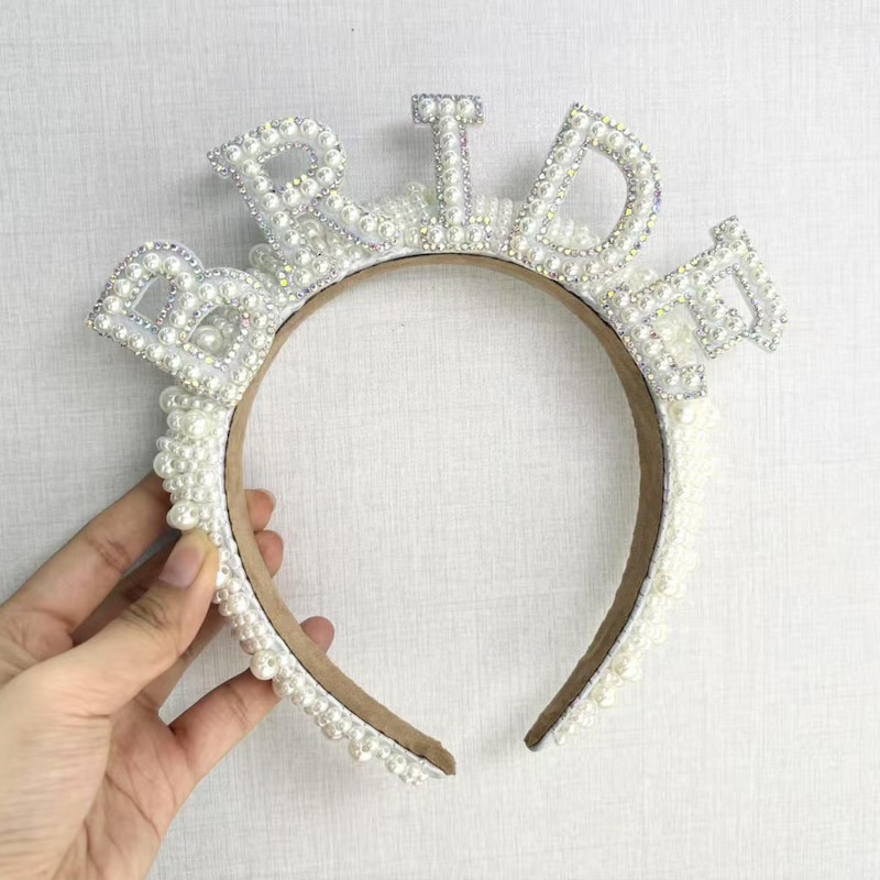 Pearl Bride Hair Band - Etsy