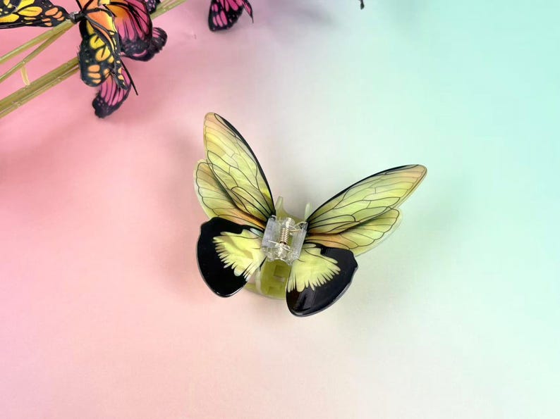 Simulated Butterfly Hair Clips, Colorful Butterfly Hair Clips, Handmade ...