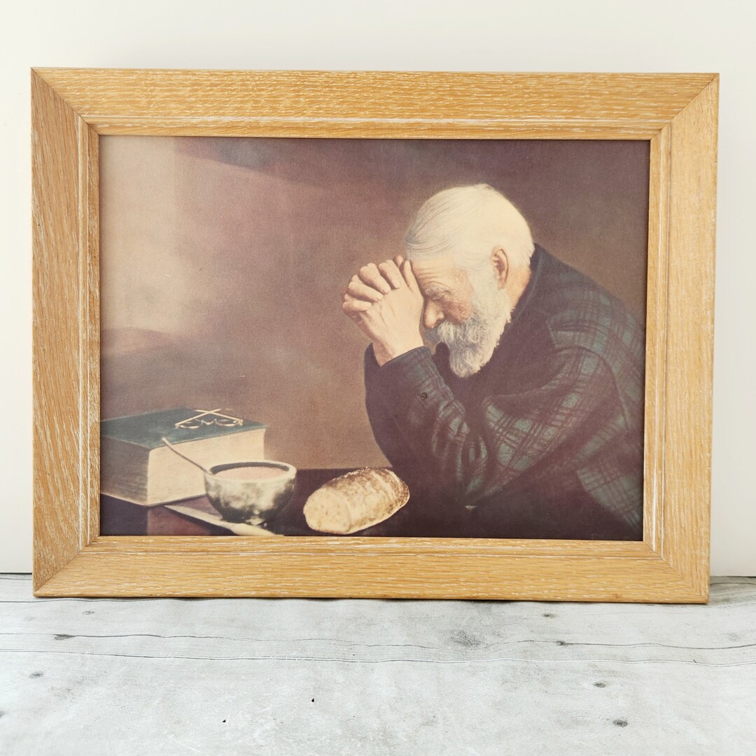Vintage Grace by Eric Enstrom Print With Wood Frame / Photo of Man ...